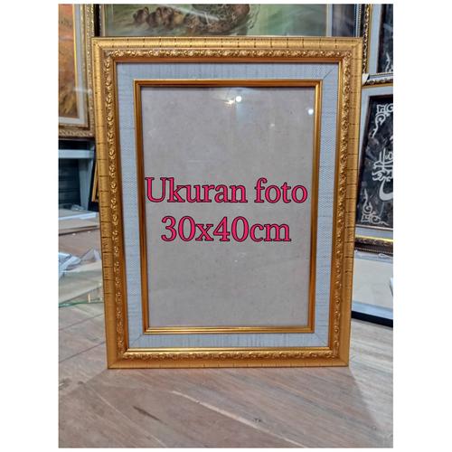 Jual Bingkai ukuran foto 30x40cm, lebar frame 3cm, pakai kaca, pakai ...