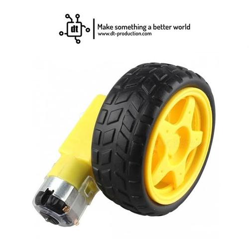 Promo Motor DC Gearbox Dengan Roda Smart Car Robot - Kota Manado - DT ...