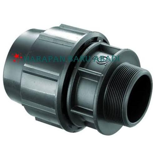 Jual Male Threaded Adaptor HDPE 63mm x 2" inch / MTA Pipa HDPE ...