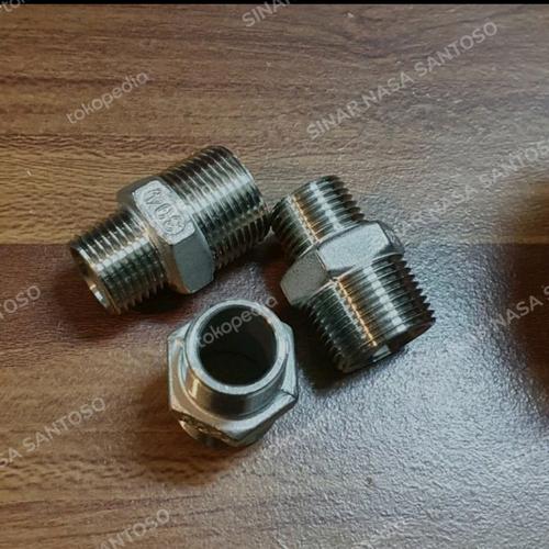 Jual Double Nepple Reducer - Nipple Reducer 3/8 x 3/4 "inch stainless ...