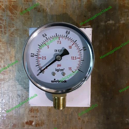 Jual pressure gauge raket black steel 2.5 inch 100 kg/bar 150 psi - Jakarta Barat - Manunggal ...