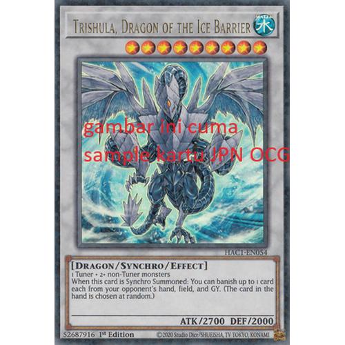 Jual Trishula, Dragon of the Ice Barrier | Rarity | Yugioh OCG TW01 JP039 - NORMAL - Jakarta ...