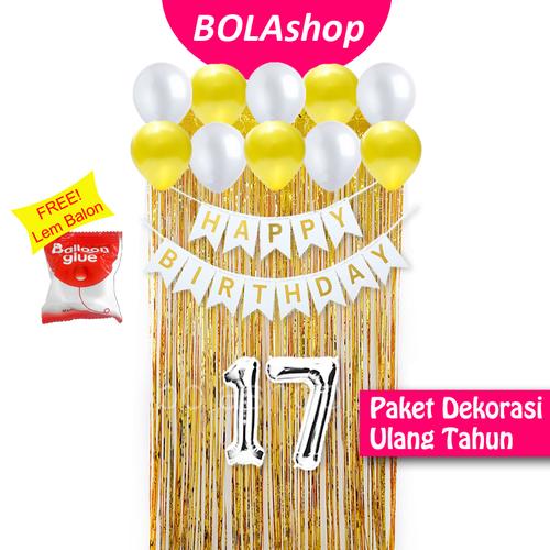 Jual Paket Set Dekorasi Backdrop Ulang Tahun Simple Part 2 - PD#11, 2 ...