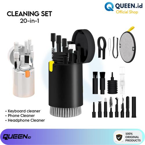 Jual QUEEN Cleaning Tools Set 20in1 Multi Pembersih Cleaner Earphone HP ...