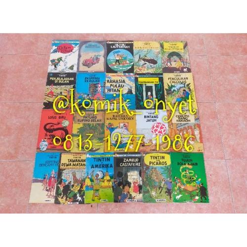Jual Komik Cergam Serial Kisah Petualangan Tintin Indira Paket - Paket ...