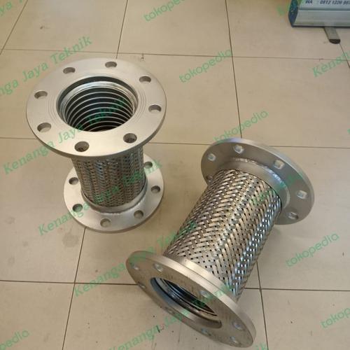Jual Flexible Hose Joint 1/2" inch ss 304 flange jis 10k DN 15 x 20 cm ...