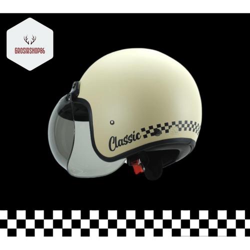 Jual Helm Bogo Retro Classic Checkerboard Checker Kotak Kaca Cembung ...
