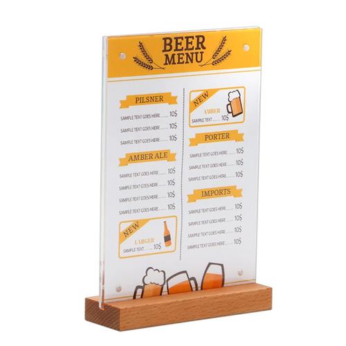Jual Standing QR Code Menu Resto / Standing QR code Akrilik Menu Meja ...