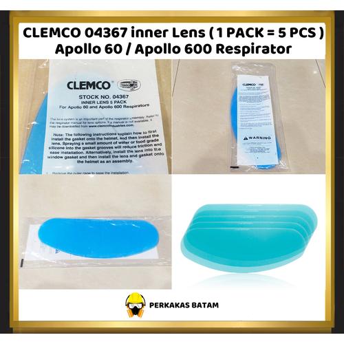 Jual CLEMCO 04367 inner Lens Apollo 60 Apollo 600 Respirator 1 PACK 5 ...