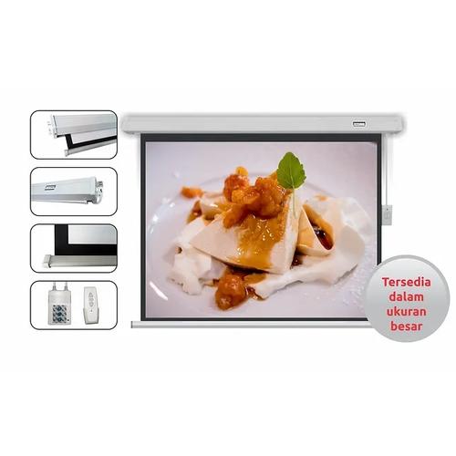 Promo LAYAR PROYEKTOR BRITE SCREEN MR-1818 MOTORIZED SCREEN 70" Cicil 0 ...