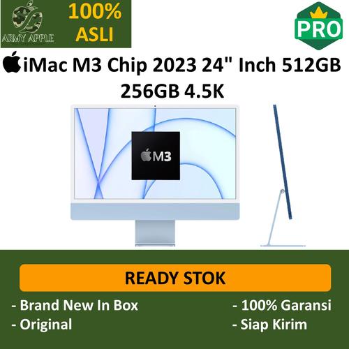 Jual Apple iMac M3 Chip 2023 24" Inch 512GB 256GB 4.5K Retina 10 Core ...