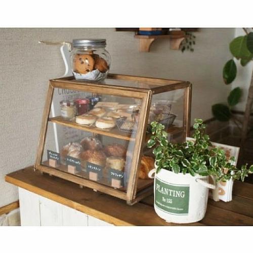 Jual etalase jualan warung food display makanan kayu kaca 60x45x50 ...