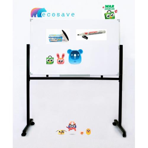 Jual Whiteboard Magnetic Double Face 120x180 cm Papan Tulis EcoSave ...
