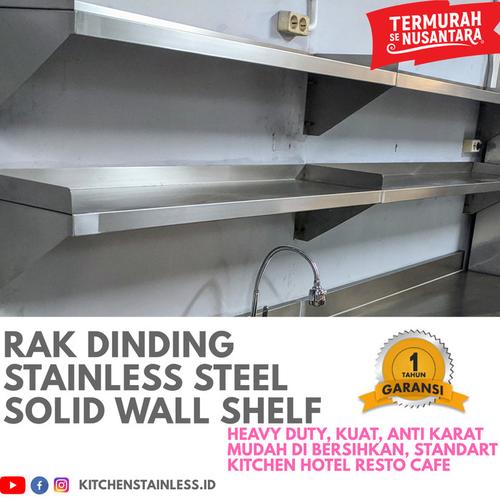 Jual Rak Dinding Dapur Stainless steel 304 / Solid Wall shelf 120x30x25 ...