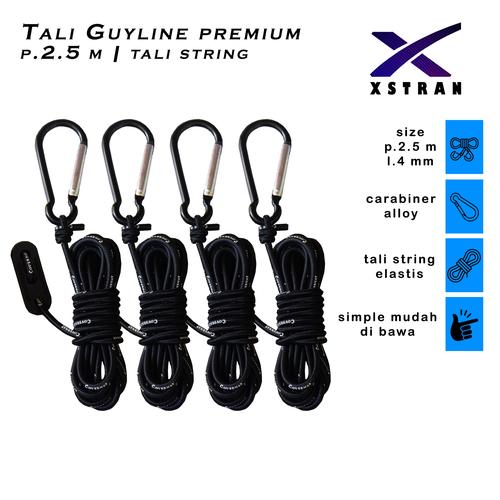 Promo tali guyline premium 4mm tali string elastis tali tenda camping ...