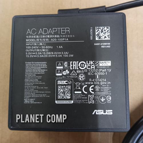 Jual Adaptor Charger Laptop ASUS ROG Flow X13 GV301 Z13 A20-100P1A 100W ...