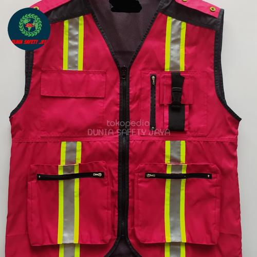 Jual ROMPI SAFETY PROYEK BAHAN TASLAN SCOTHLITE 3M WARNA MERAH ...