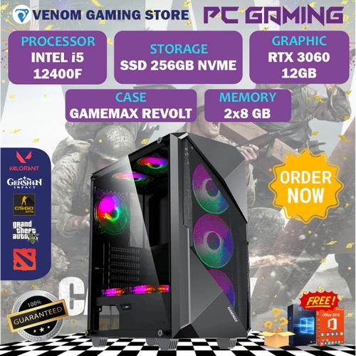 Jual PC Gaming 12th Gen | i5-12400F | RTX 3060 | 16 GB | SSD | Alder ...