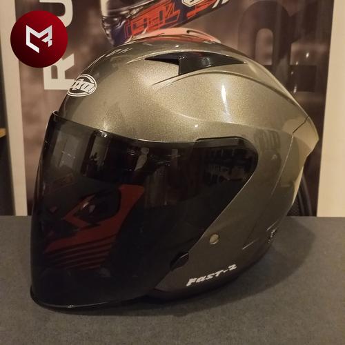 Jual HELM EXXO JP15 SOLID GUN METAL GLOSS HELM HALF FACE - Jakarta ...