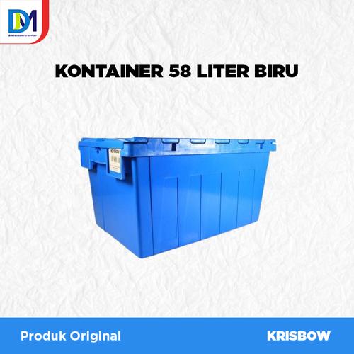 Jual Kontainer Dengan Tutup 58 Liter Biru Krisbow Produk Original ...