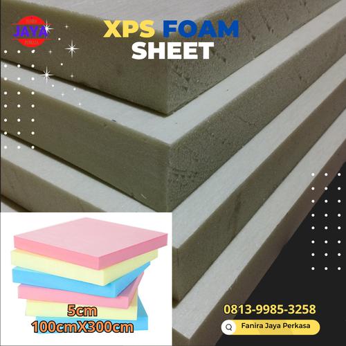 Jual XPS Foam Sheet 3cm ukuran 100x200cm Kuning, Biru, Merah Muda ...