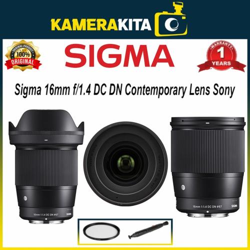 Jual lensa Sigma 16mm f/1.4 DC DN Contemporary for Sony / sigma 16mm ...