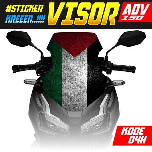 Jual Stiker Windshield Variasi Honda ADV 150 Palestine Visor ADV 150 ...