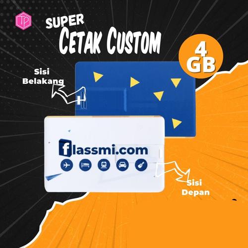 Jual Flashdisk Kartu Custom - USB Card 4GB - Flasdisk Kartu 4GB Custom ...