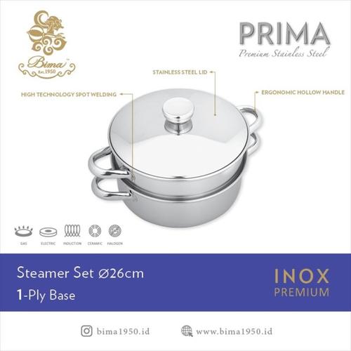 Jual Panci Kukus 2 Susun Bima Steamer 26 cm Panci Stainless Steel 2 ...