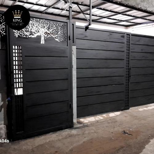 Jual pagar besi rumah plat polos+plat laser cating - Jakarta Selatan ...