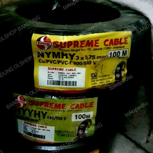 Jual SUPREME NYMHY NYYHY 3X0, 75 3X0,75 1M KABEL LISTRIK 3X0,75MM SUPREME - Kota Bandung ...