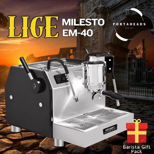 Jual Milesto Lige EM40 Double Boiler Espresso Machine Cafe Coffee ...