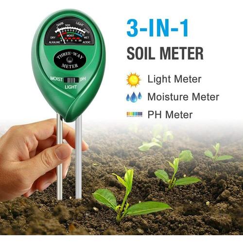Jual 3 in 1 Soil pH Tester Analyzer Cek Ukur Moisture Light pH Meter ...