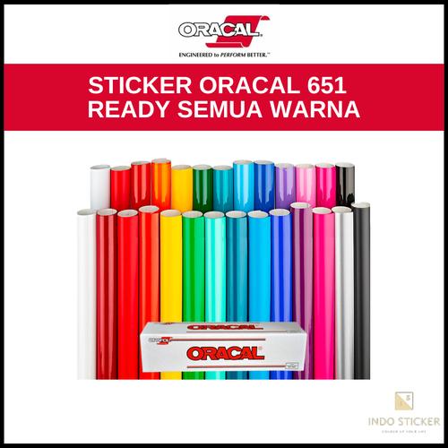 Jual Stiker/ Sticker Oracal 651 Skotlet Warna 1 Meter - Jakarta Pusat ...