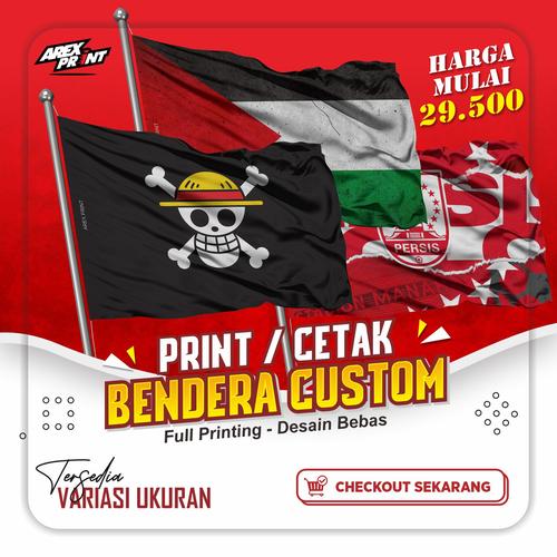 Jual PRINT / CETAK BENDERA CUSTOM FULL PRINTING MURAH - DESAIN BEBAS ...
