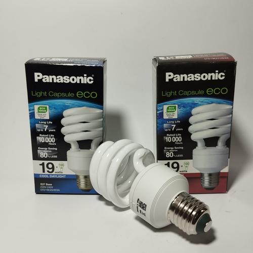 Jual LAMPU PANASONIC ECO SPIRAL TORNADO 19W E-27 - 27K KUNING - Jakarta ...