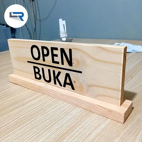 Jual Papan Tanda Meja "Open-Buka" Sign Board 30x12 - Kab. Bandung ...