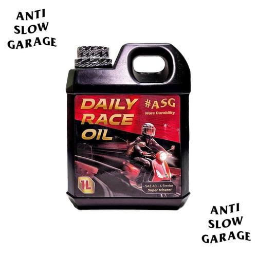 Jual DAILY RACE OIL by ASG ANTI SLOW GARAGE DAILY RACE ENGINE OIL - 1 l ...