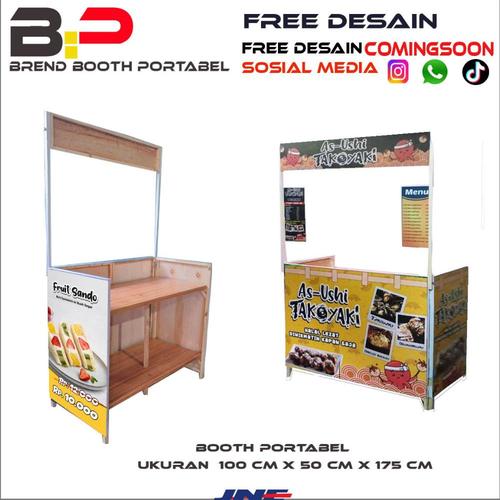 Jual Booth Portable Kayu Jumbo / Gerobak Lipat / Meja Jualan Portable ...