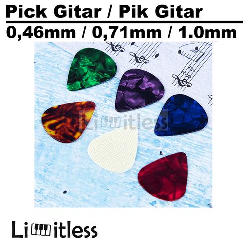 Jual Pick Gitar 0.46 mm 0.71 mm 1 mm Pik Gitar Pick Guitar Polos ...