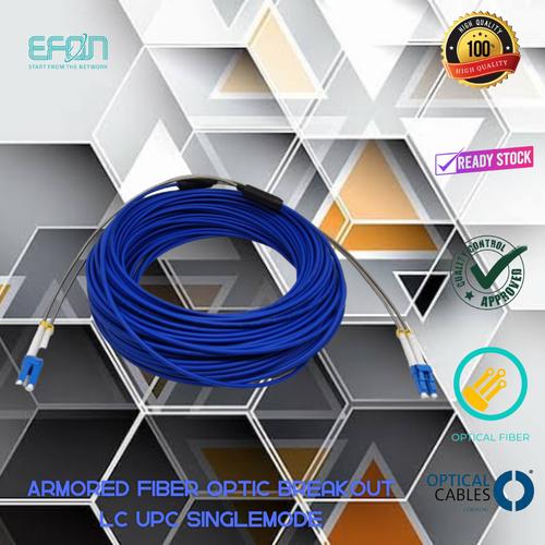 Jual Armored Fiber Optic 2 Core Singlemode With Connector 1000 Meter 5. ...