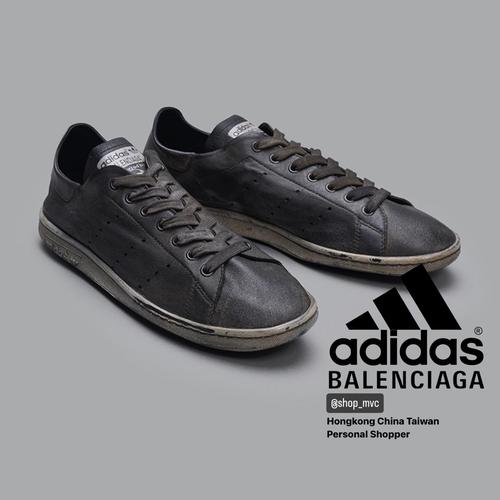 Jual Adidas Destroyed Stan Smith Balenciaga Core Black Core White ...