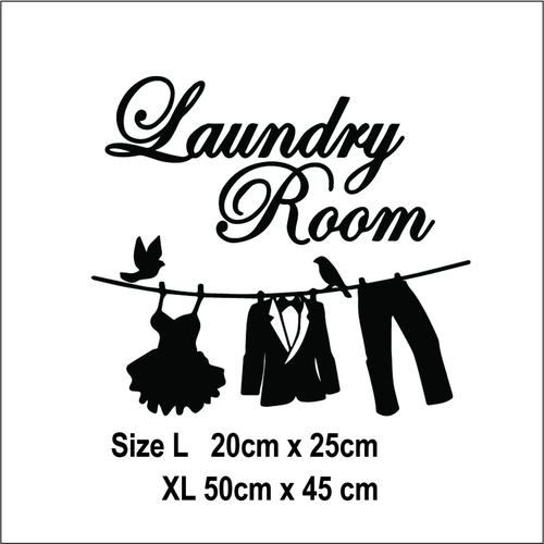 Jual Stiker Dinding Laundry Room Wall Sticker Dinding Custom Tembok ...