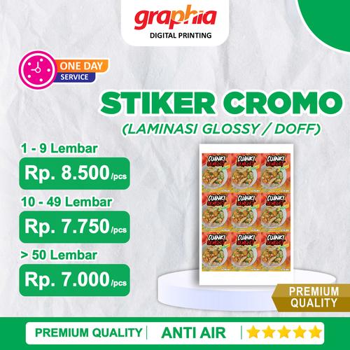 Jual Sticker Cromo + Laminasi A3+ (Glossy/Doff) - Glossy - Kota Bekasi ...