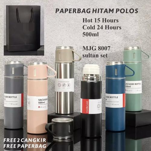 Jual TERMOS SET SULTAN TUMBLER SET STAINLES STEL 304 SOUVENIR MJG 8007 ...