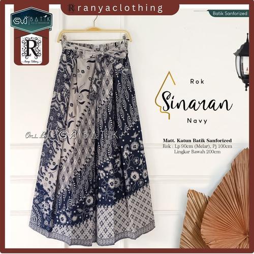 Jual ROK BATIK WANITA PANJANG LEBAR KATUN SANFORIZED KATUN ORI SVJ ...
