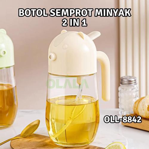 Jual Botol Minyak Kaca 2in1 Oil Pot Model Botol Semprot Minyak OLL-8842 ...