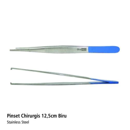 Jual pinset chirugis 12,5cm onemed / dental instrument tweezer ...