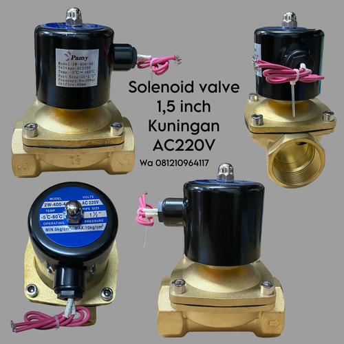 Jual solenoid valve 1,5 inch kuningan ac 220v - Jakarta Barat - Menaraemas | Tokopedia