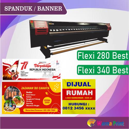 Jual Print Banner Cetak Spanduk Bahan Flexy 280 Gsm/ Korea 340 Gsm ...